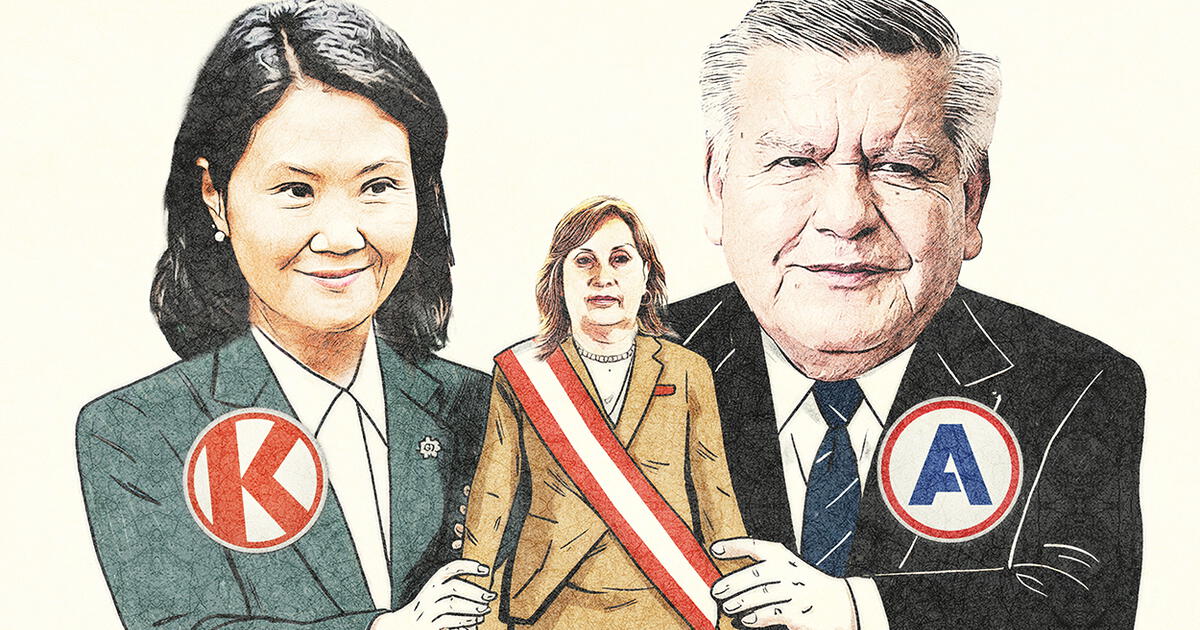 The political parties of Keiko Fujimori and César Acuña are the official force of Dina Boluarte ...
